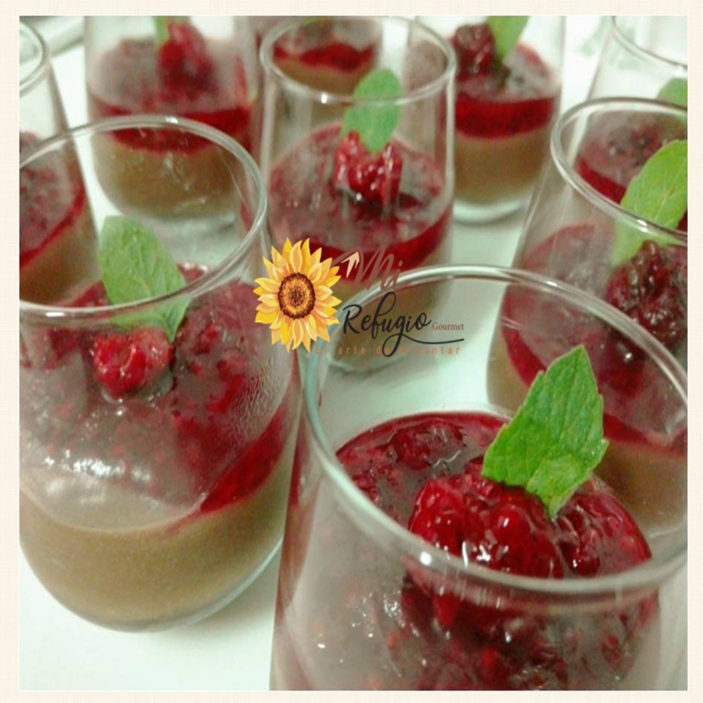 Mini Postres shot vidrio - Mi Refugio Gourmet